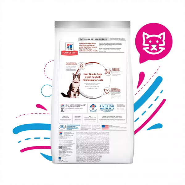 HILLS CAT ADULTO HAIRBALL CONTROL - 3.5 LB - Animal Center