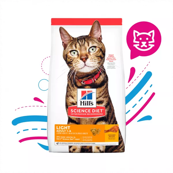 HILLS CAT ADULTO LIGHT - 16 LB - Animal Center