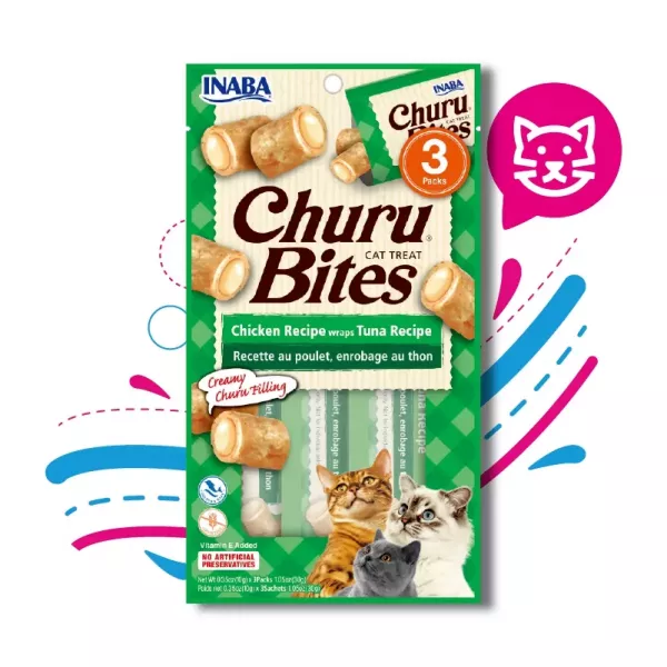 INABA CAT CHURU BITES TUNA 30 GR USA721B IN - Animal Center
