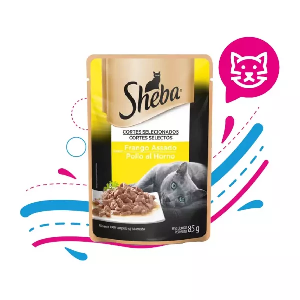 SHEBA POLLO AL HORNO 85 GR - Animal Center