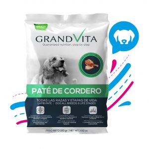COMIDA HÚMEDA PARA PERRO GRAND VITA PATÉ CORDERO 100 GR - Animal Center