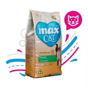COMIDA PARA GATO MAX CASTRADOS 3KG - Animal Center