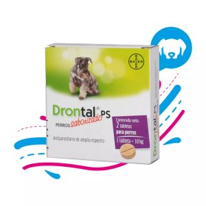 DRONTAL PS 10KG X 2 TAB - Animal Center