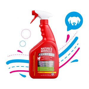 SPRAY ELIMINADOR DE MANCHAS Y OLORES NATURE MIRACLE LIMÓN 32OZ - Animal Center