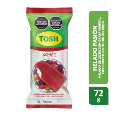 Paleta TOSH Pasión - Crem Helado