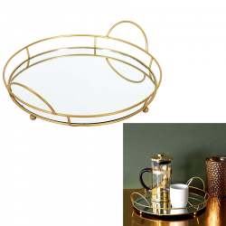 Bandeja Deco 4844 Dorada F2 - Home Sentry