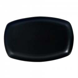 Plato Concepts En Porcelana Negro Semi Rectangular 087-720024 - Home Sentry