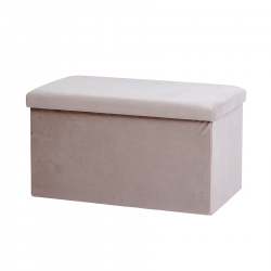 Puff Expressions 40X71X40Cm Gris Tela Ge10E00080 - Home Sentry