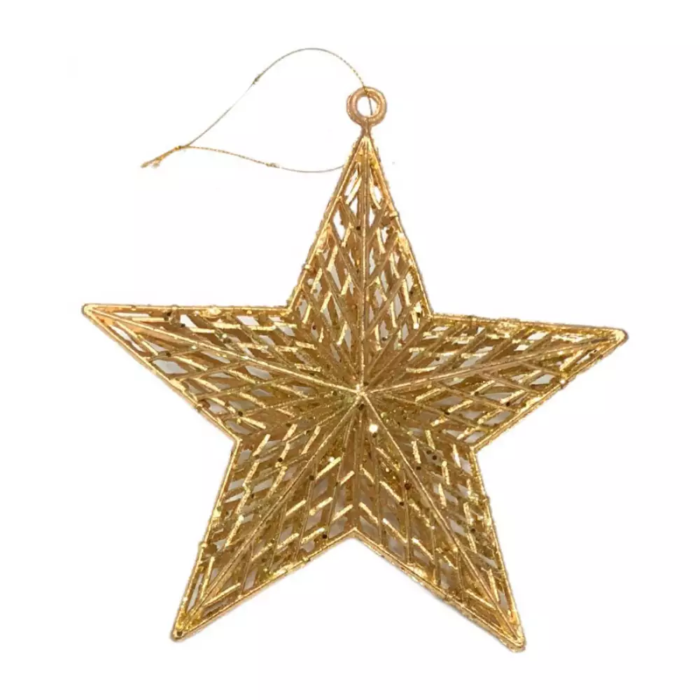 Adorno Arbol Santini Estrella 19X1Cm Dorado Plastico 140-570256 - Home ...