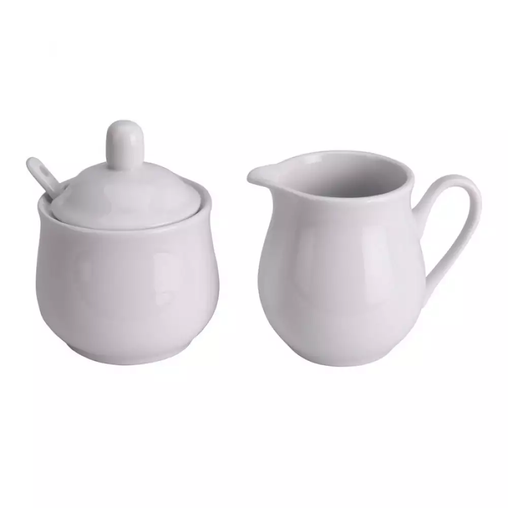 Azucarera Y Cremera Excellent Houseware Blanco 250 Ml 80% Por - Home Sentry