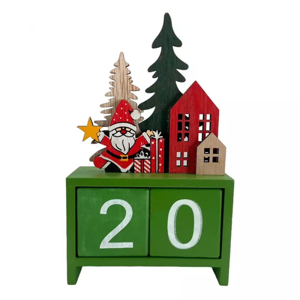 Calendario Santini Decorativo 4X15Cm Madera 201-2500366 - Home Sentry