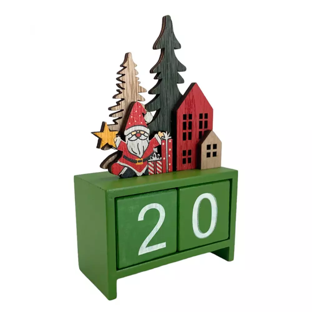 Calendario Santini Decorativo 4X15Cm Madera 201-2500366 - Home Sentry