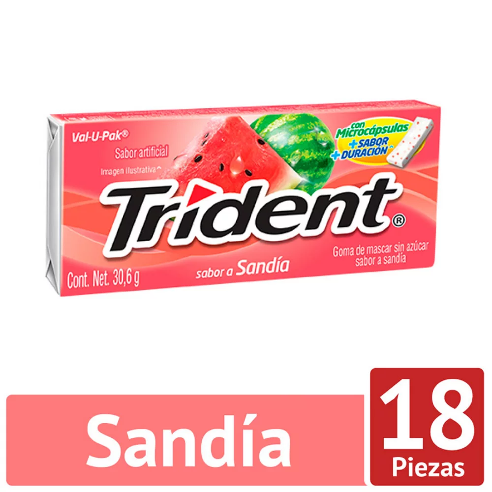 Chicle Trident Value Pack Sandia X 30.6 Gr 6084 - Home Sentry