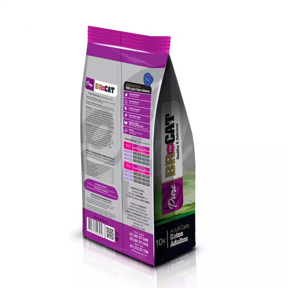 Concentrado Gato Br For Cat Pure Adulto Pollo 10kg - Home Sentry