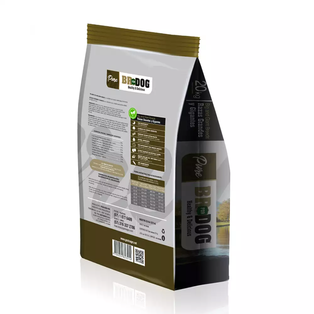 Concentrado perro br for dog pure adulto razas 20 kg - Home Sentry