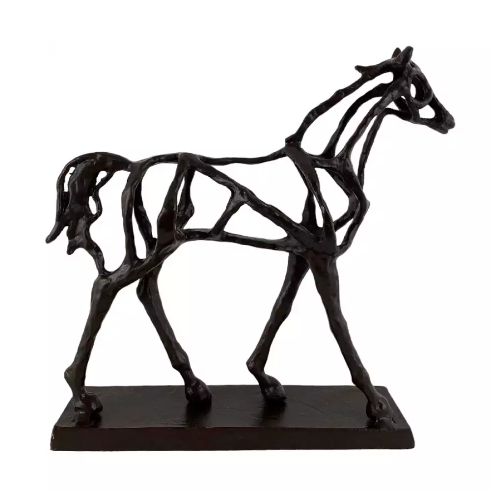 Figura deco concepts Crystal Blue cubo 24,1x47,6x24cm gris hierro ...