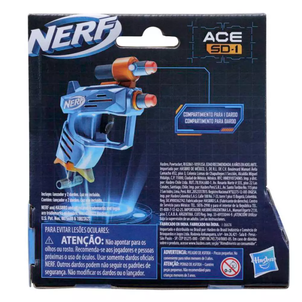 Lanzador Nerf Elite 2.0 Ace Sd-1 F5035 - Home Sentry