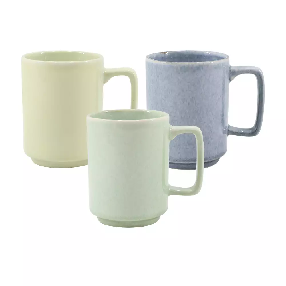 Mug Taza Expressions Multicolor 340 Ml 3 Ud Ceramica 92E-068-101050 ...