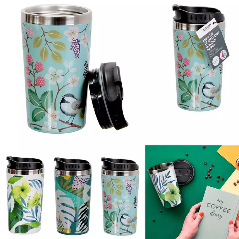 Mug Viajero Cook Concept 350 Ml En Acero - Home Sentry