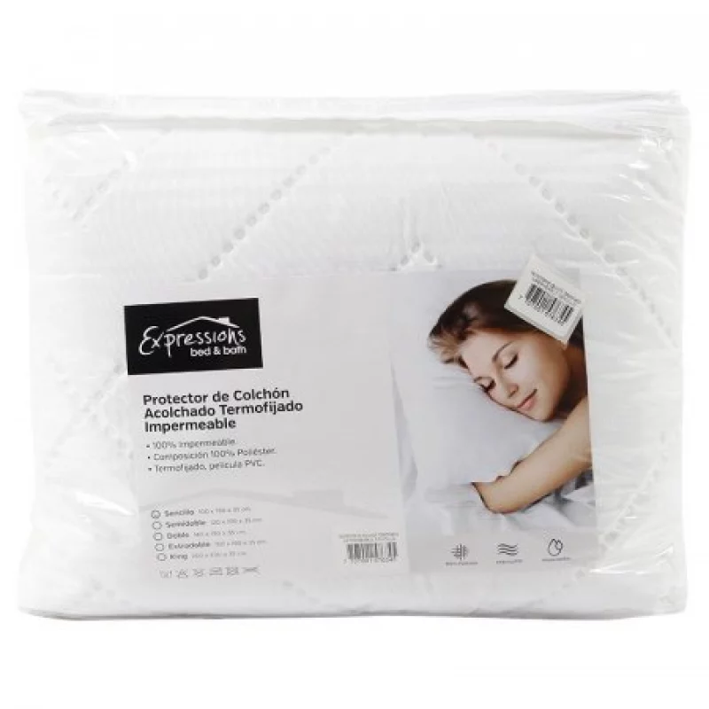 Protector Expressions 6352 Para Colchon Semidoble 120X190Cm Imperm ...