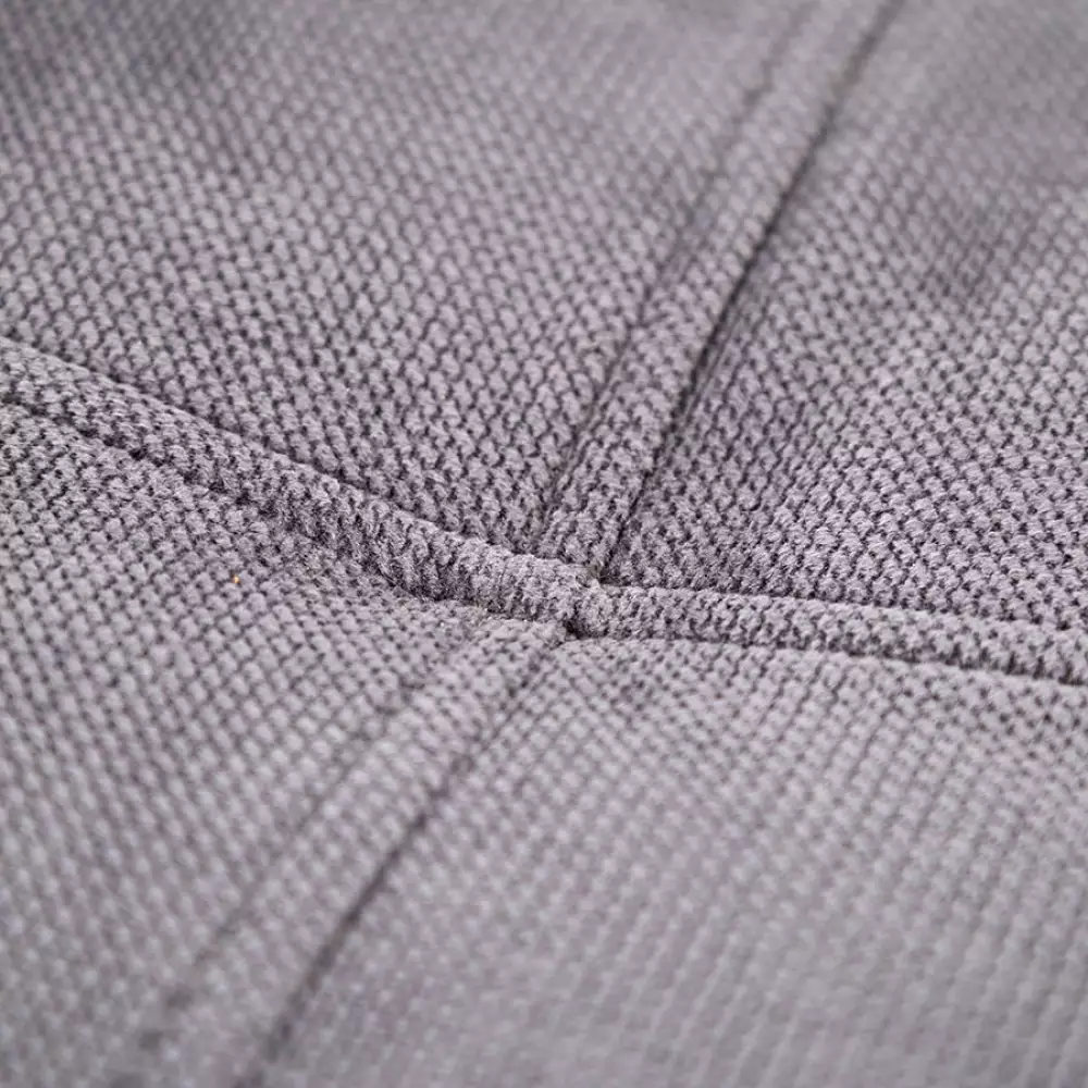 Puff Expressions 42X42X42Cm Gris Madera - Home Sentry