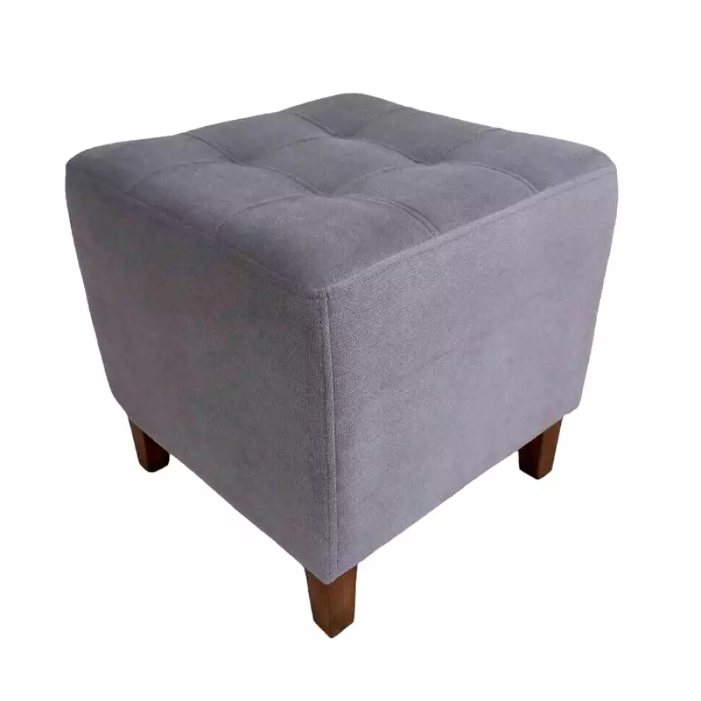 Puff Expressions 42X42X42Cm Taupe Madera - Home Sentry