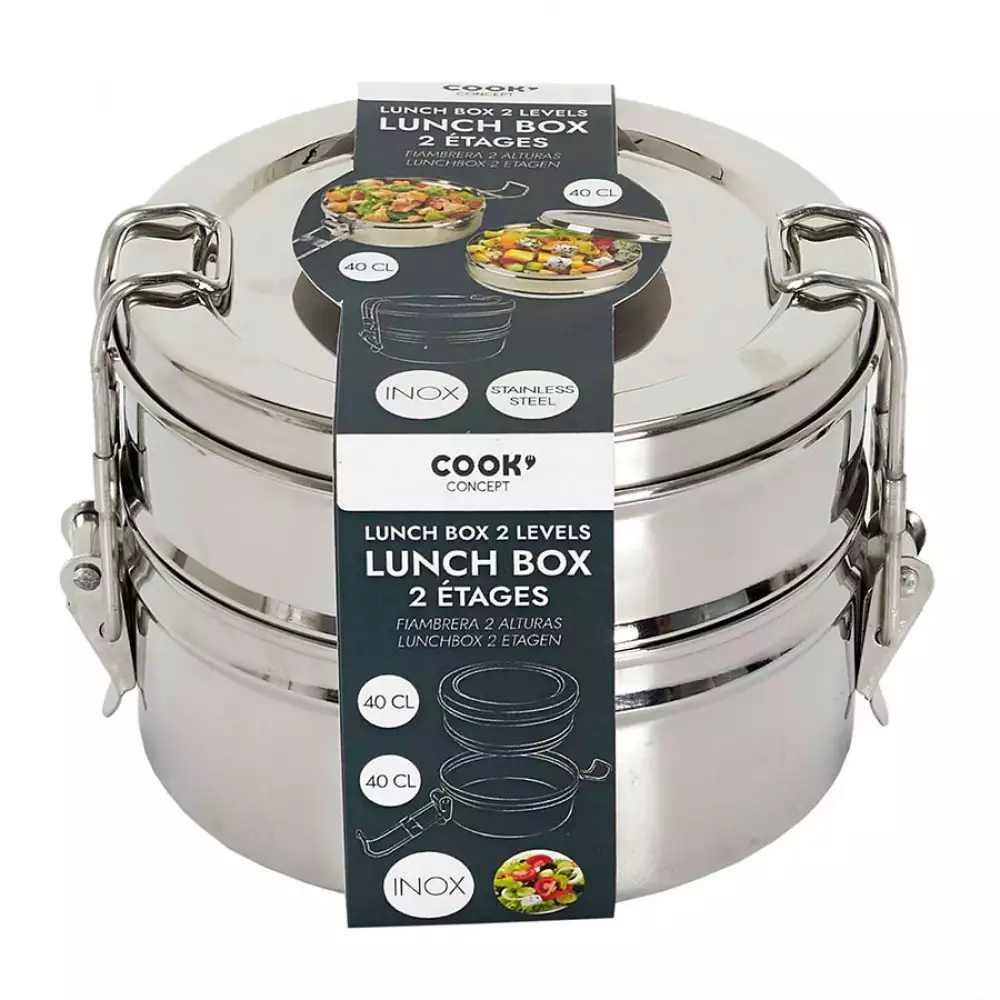 Recipiente Cook Concept En Acero Inaxidable 2 Niveles Con Seguro K ...