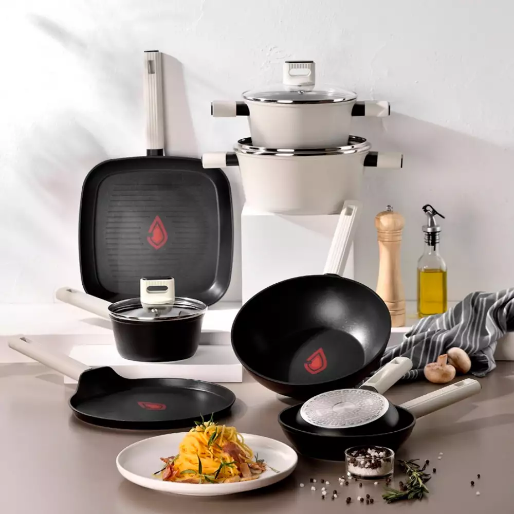 Sarten Bergner Lines 20 Cm Negro Aluminio Forjado Bg35341Bkk - Home Sentry