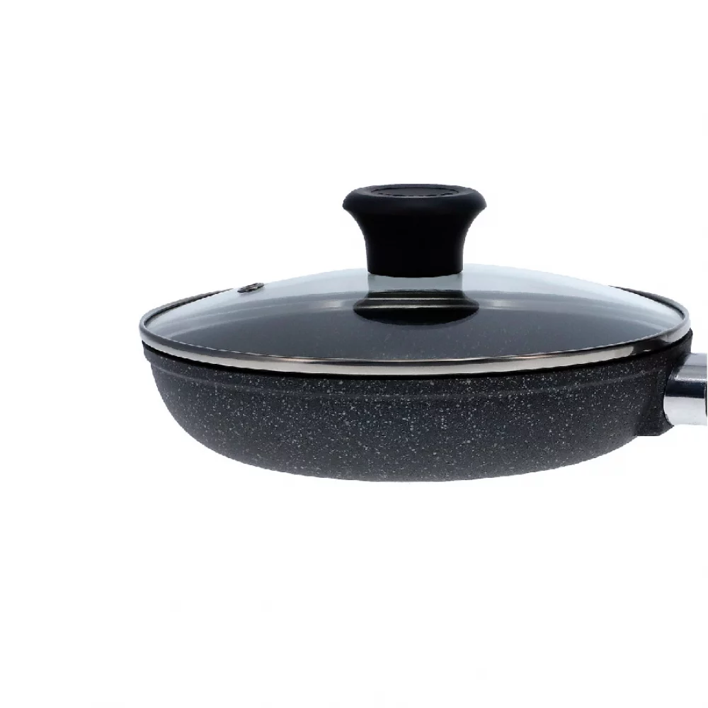 Sarten Imusa 20Cm Aluminio Fundido Con Tapa En Vidrio Gusto 586103 ...