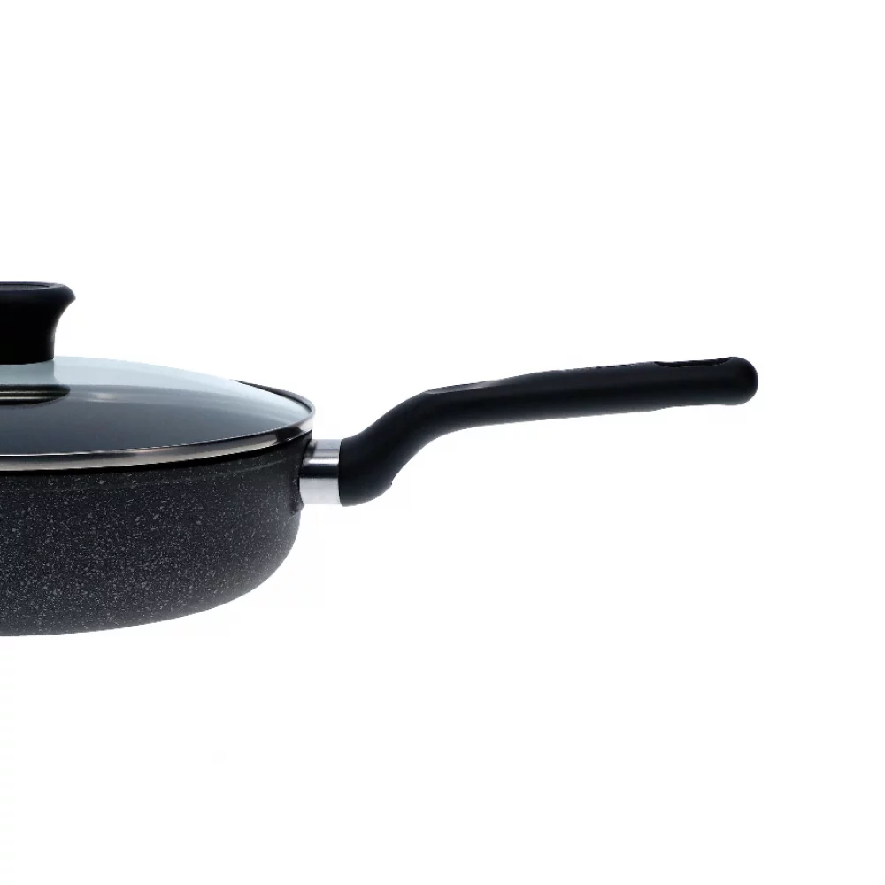 Sarten Imusa 24Cm Aluminio Fundido Con Tapa En Vidrio Gusto 586103 ...