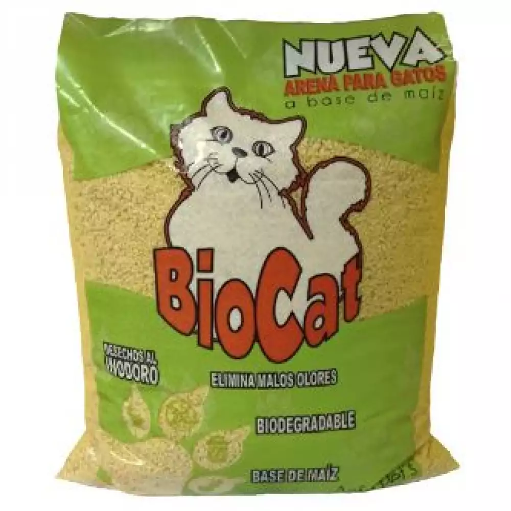 ARENA GATO BIOCAT X 4 KILOS BIODEGRADABLE - La Plaza Morada