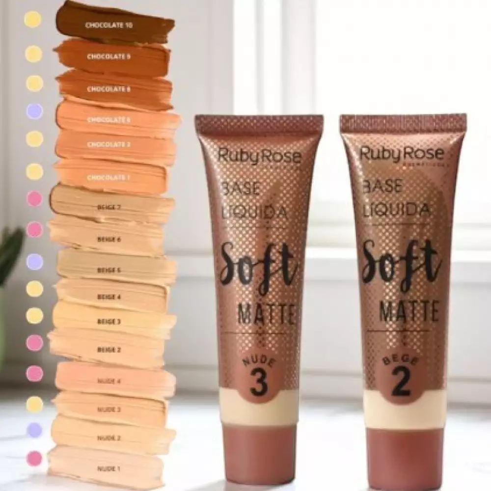 Base Líquida Soft Matte Ruby Rose - La Plaza Morada