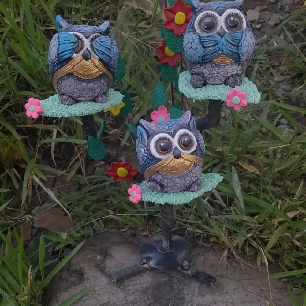 búhos decorativos personalizados - La Plaza Morada