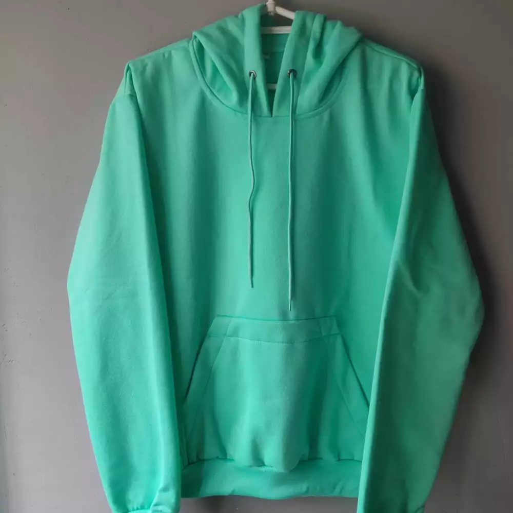 Buzo capotero verde menta xs - La Plaza Morada