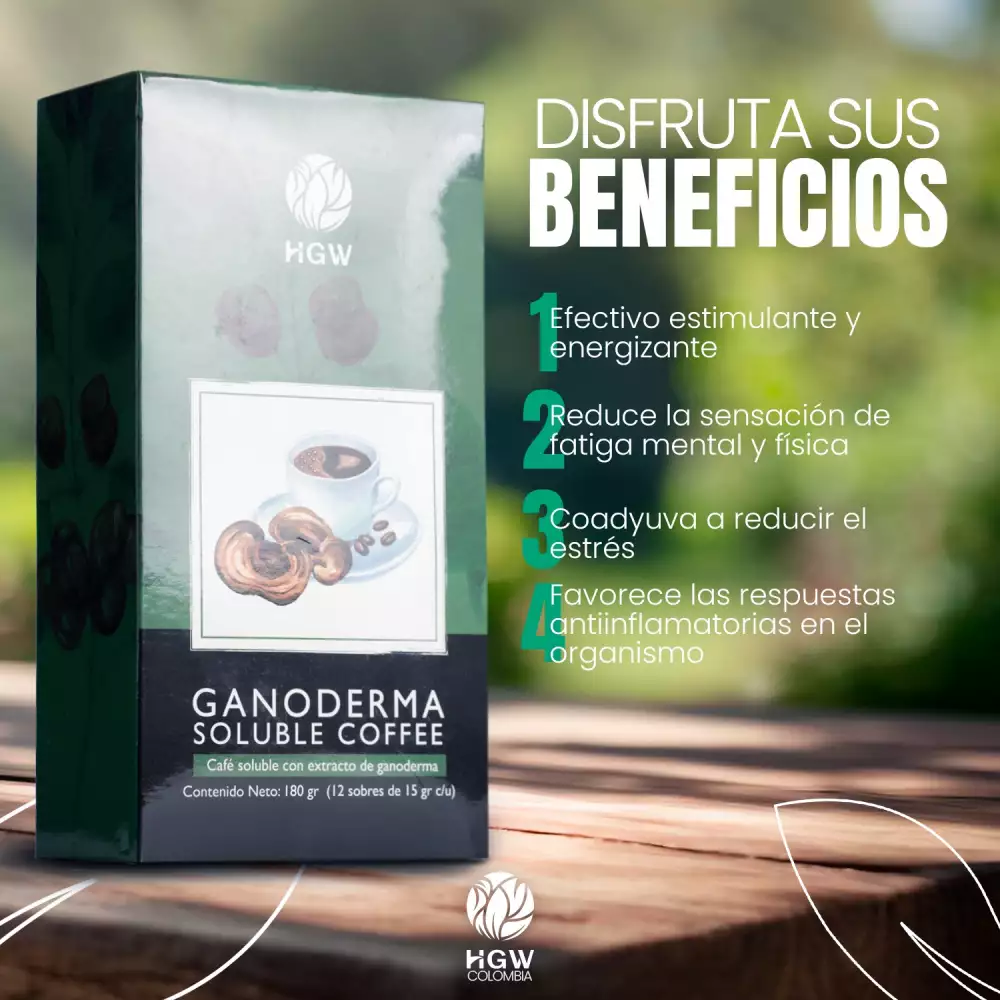 Café con Ganoderma – Ganoderma Soluble Coffee de HGW - La Plaza Morada