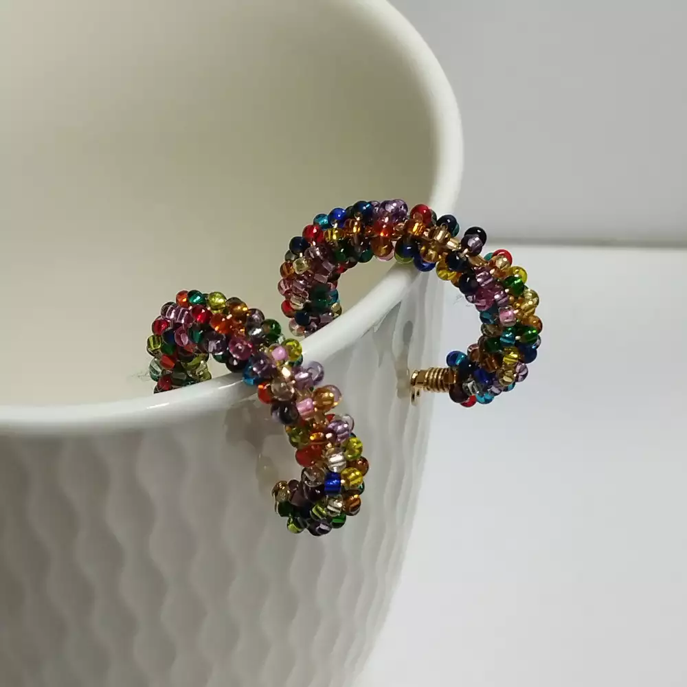 Candonga Entorchada Mostacilla Multicolor L - La Plaza Morada