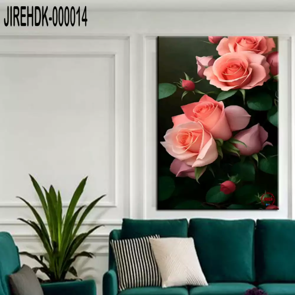 cuadro de flor rosa - La Plaza Morada