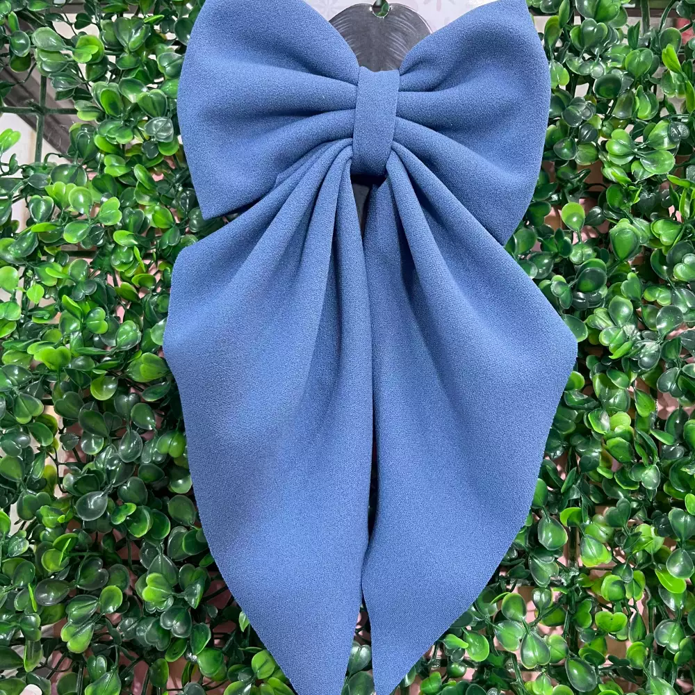 Moño Coquette con Hebilla color Azul - La Plaza Morada