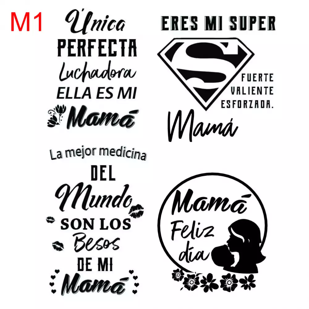 Paquete por 4 sticker mama - La Plaza Morada