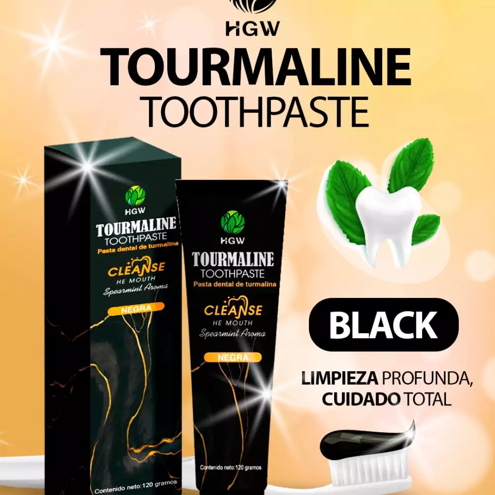 PASTA DENTAL CON TURMALINA VERSIÓN NEGRA - La Plaza Morada