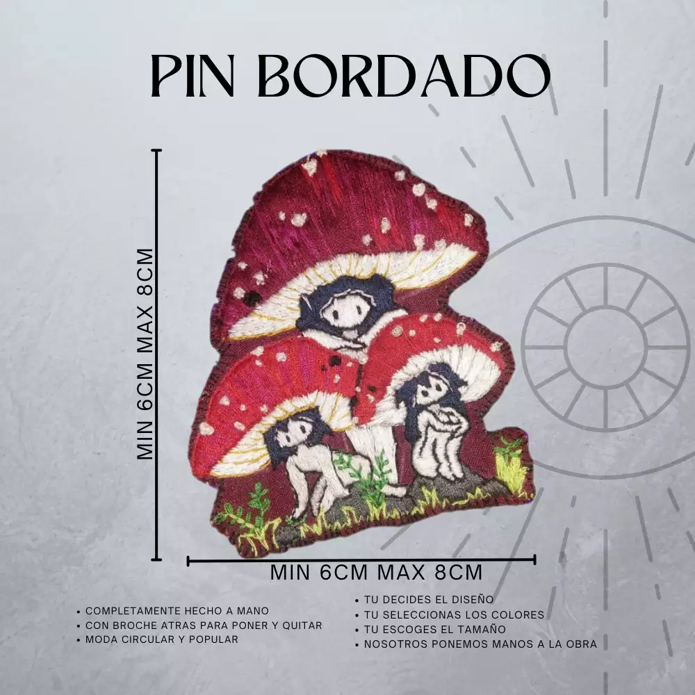 PIN BORDADO PERSONALIZADO - La Plaza Morada