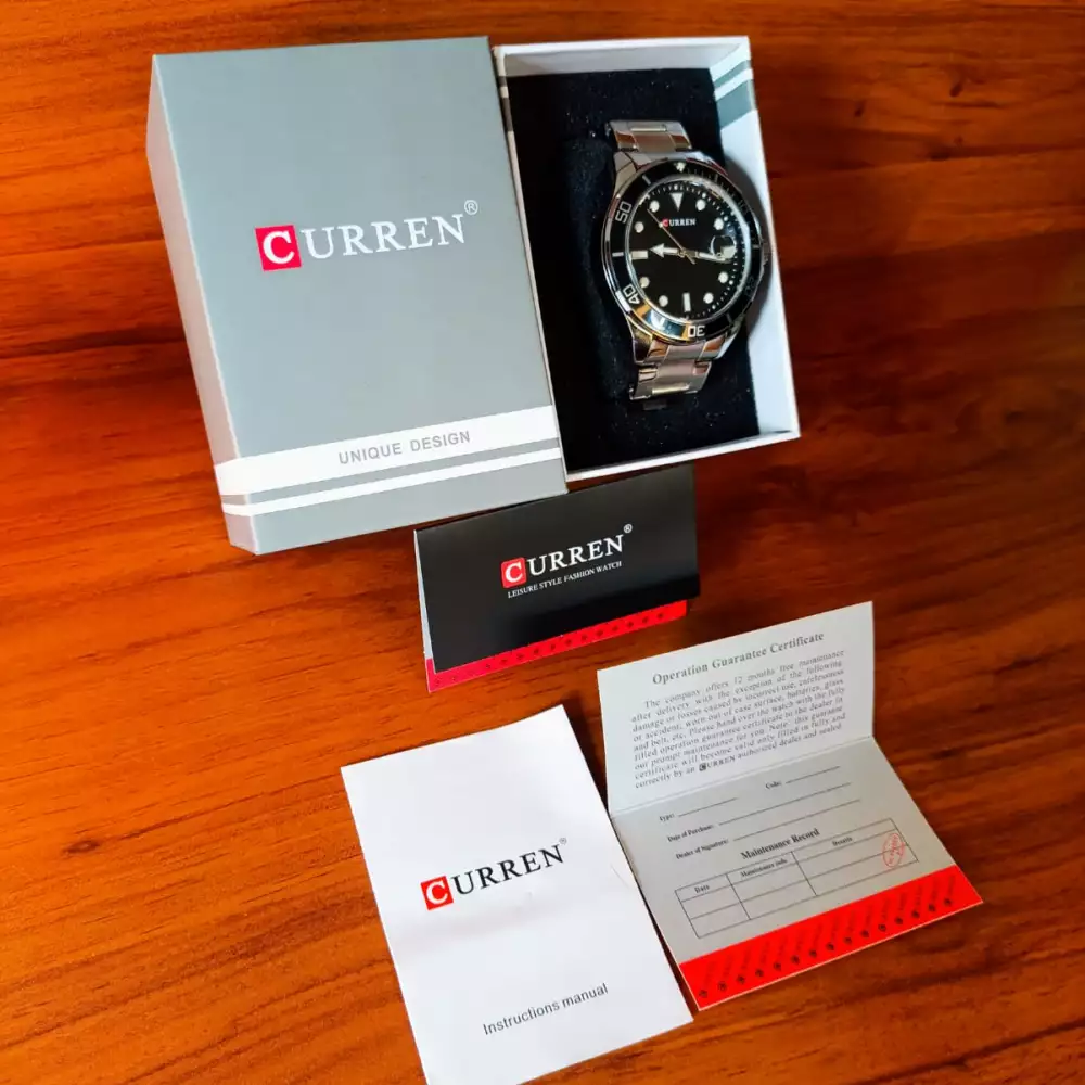 Reloj para hombre Curren Negro 8388-1 - La Plaza Morada