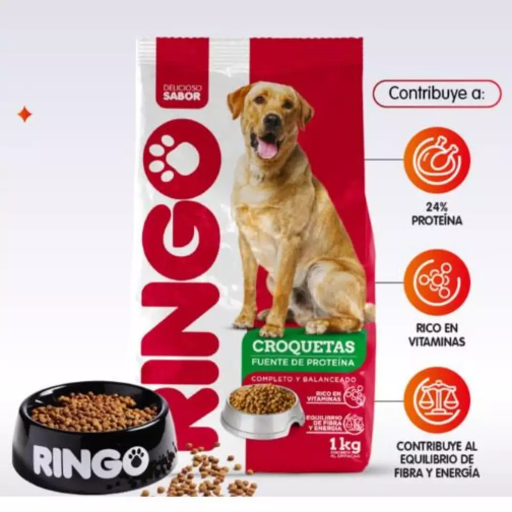 RINGO CROQUETAS ADULTO 2 KILOS - La Plaza Morada