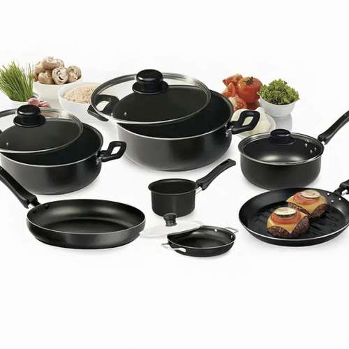 Batería de Ollas Universal 11 Piezas Aluminio Antiadherente | Cocina ...