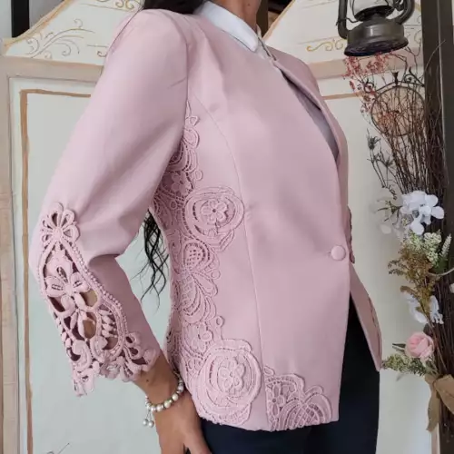 BLAZER ROSA VINTAGE | Talla M - La Plaza Morada