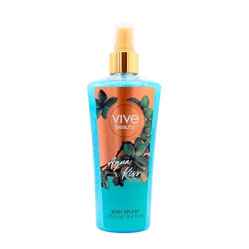 Body Splash Escarchado Aqua Kiss Azul 250 ml - La Plaza Morada