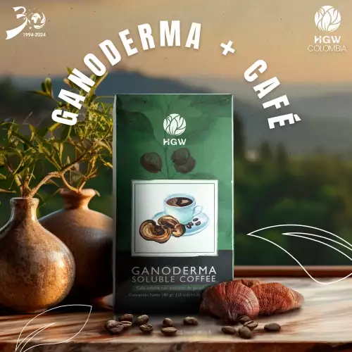 Café con Ganoderma – Ganoderma Soluble Coffee de HGW - La Plaza Morada