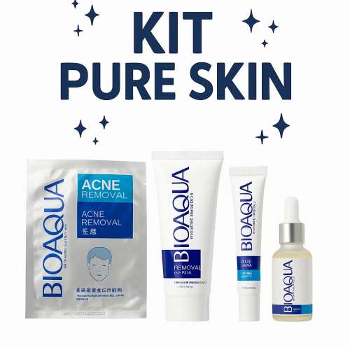 Kit Acné Pure Skin X4 Productos de Bioaqua - La Plaza Morada
