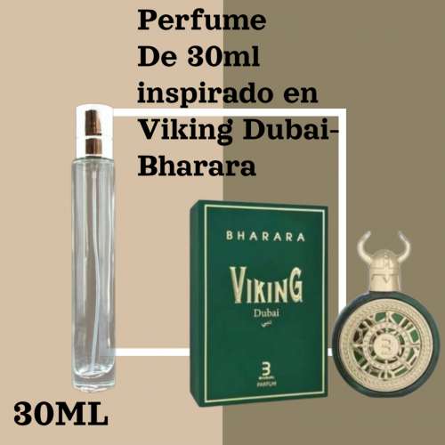 Perfume Bharara Viking Dubái Inspirado Unisex - x30ml - La Plaza Morada