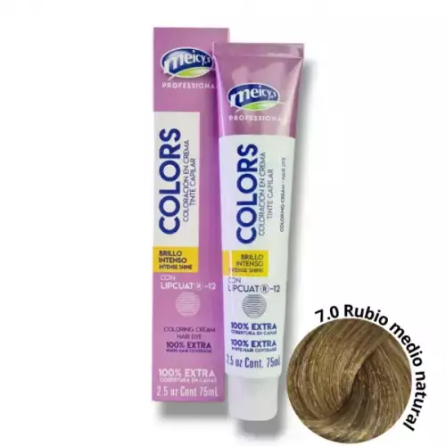 Tinte 7.0 Rubio Medio Natural Meicys Profesional - La Plaza Morada